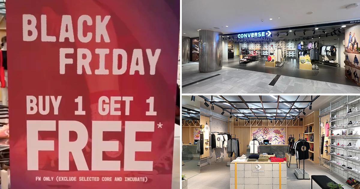 Converse Singapore's Black Friday Sale Brings Buy 1 Get 1 FREE Footwear ...
