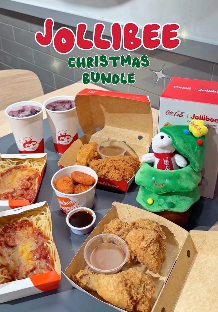 Jollibee S'pore Launches $25 Festive Christmas Bundle with a FREE Coca ...