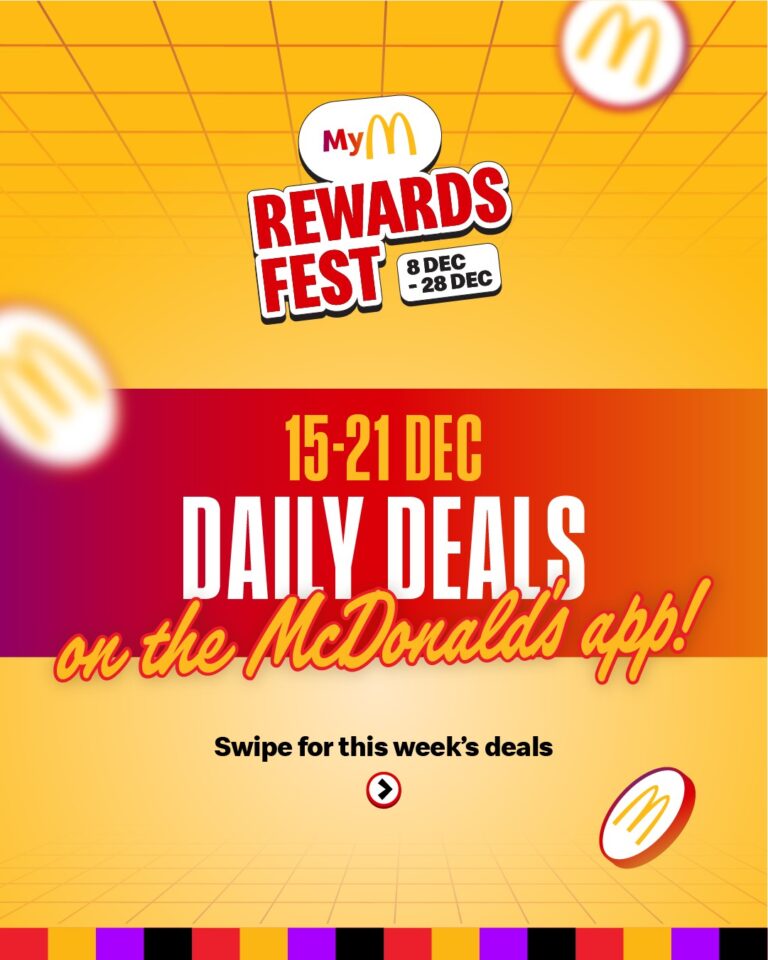 McDonald’s S'pore Launches Week-Long 1-FOR-1 Daily Deals on Burgers ...