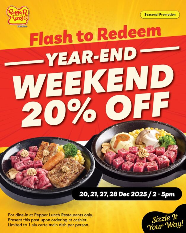Pepper Lunch Launches Flash-to-Redeem Weekend Promotion With 20% OFF ...