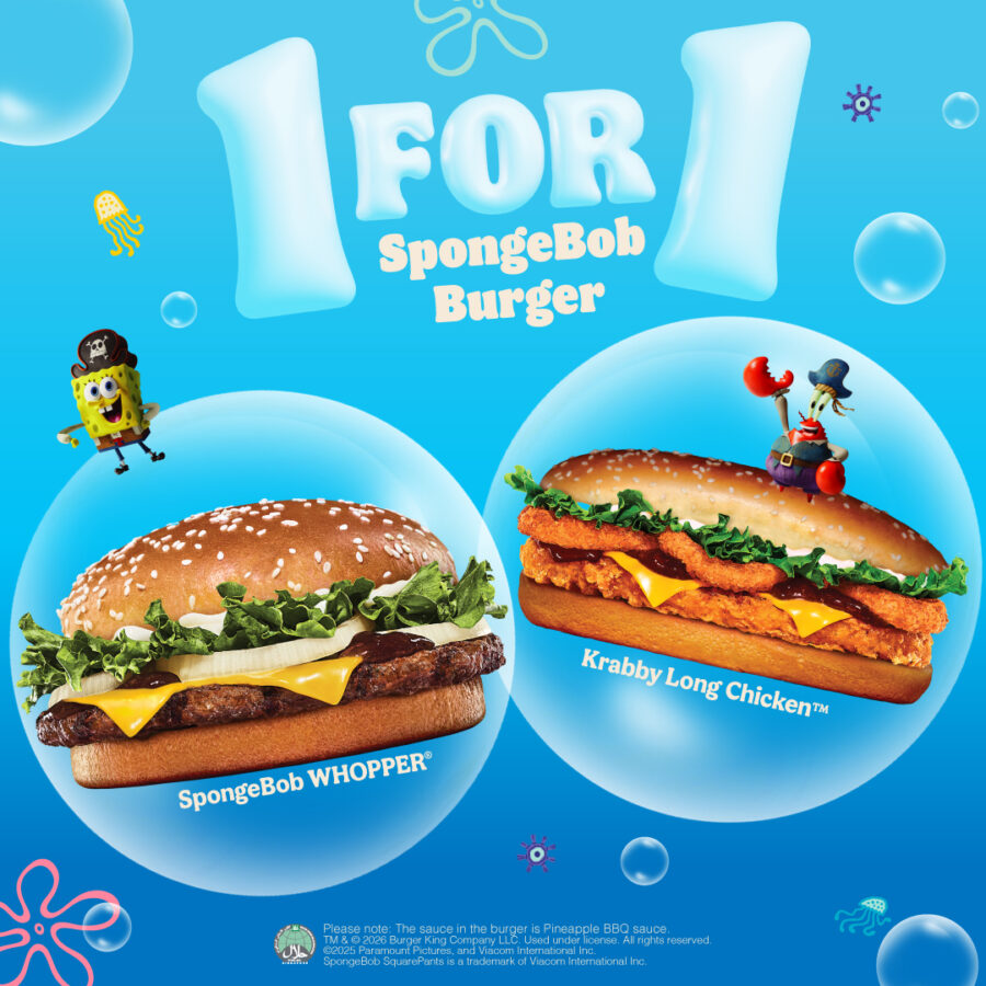 Burger King Singapore Serves Up 1-FOR-1 SpongeBob Burgers With a ...