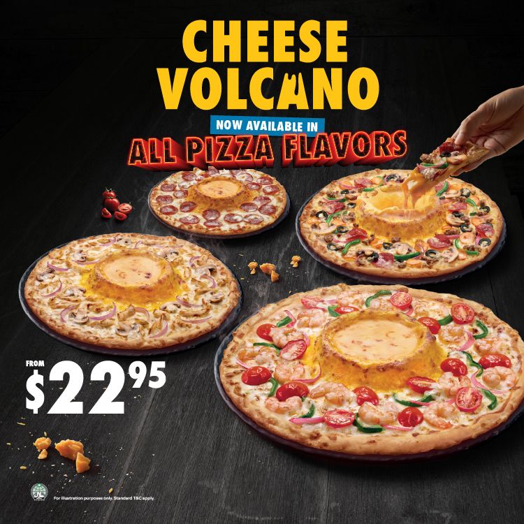 Domino’s Singapore Brings Back Cheese Volcano and Expands It Across All ...