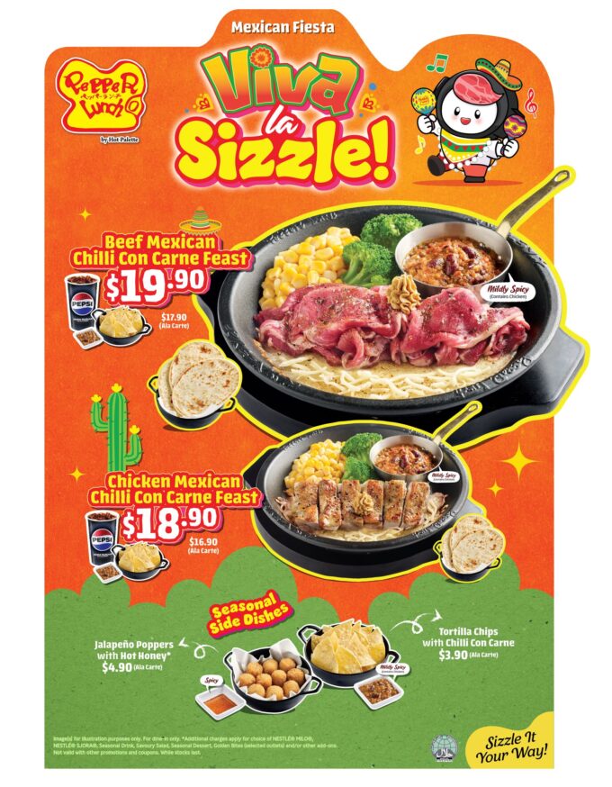 Pepper Lunch Singapore Turns Up the Heat with Its First-Ever Mexican ...