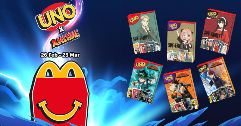 McDonald’s Singapore Launches SPY x FAMILY and My Hero Academia UNO ...
