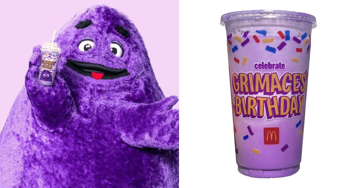 McDonald’s Singapore Teases Grimace’s Favourite Purple Shake May Soon ...