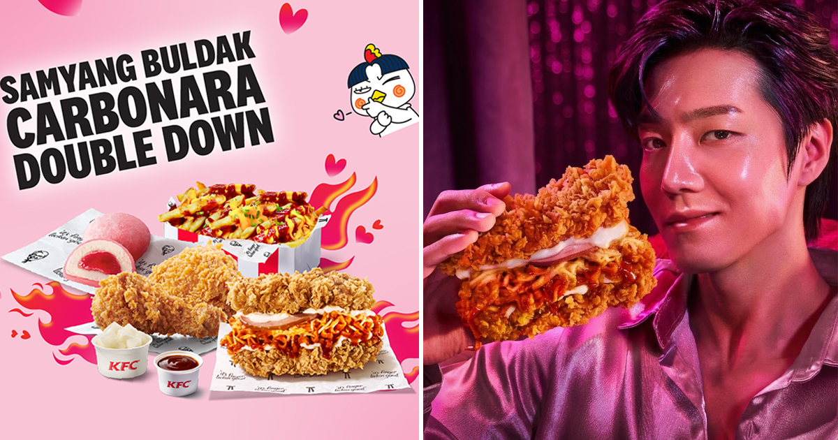 KFC Singapore Launching Samyang Buldak Carbonara Menu with Double Down ...