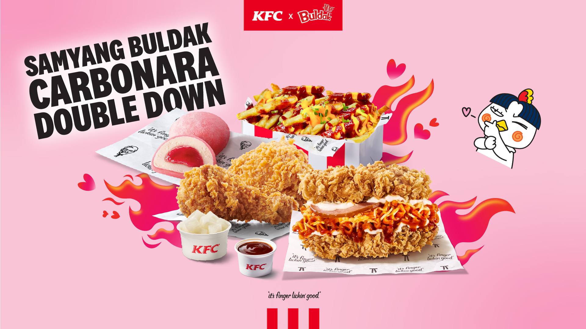 KFC Singapore Launching Samyang Buldak Carbonara Menu with Double Down ...