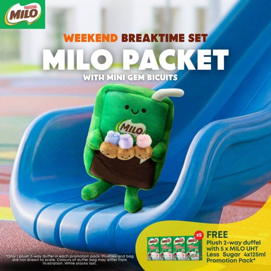MILO Singapore New Breaktime Plushies Feature Pandan Waffle, Tutu Kueh ...