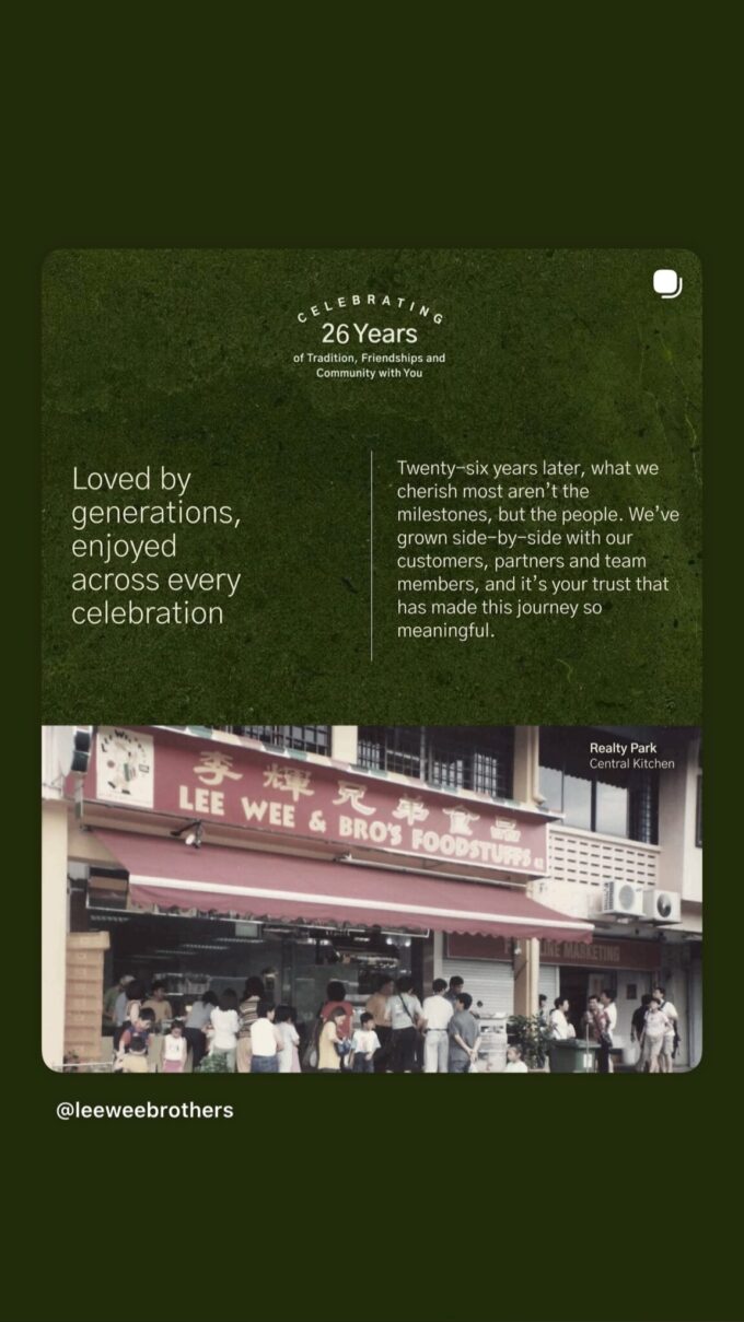 Lee Wee & Brothers Celebrates 26 Years with $2.60 Nasi Lemak and 10pc ...
