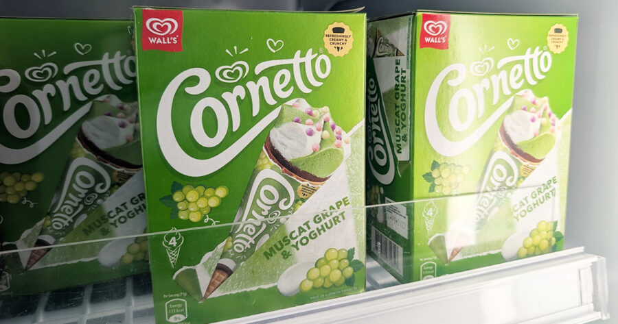 Wall’s Fruity Cornetto Muscat Grape & Yoghurt Spotted at FairPrice and ...