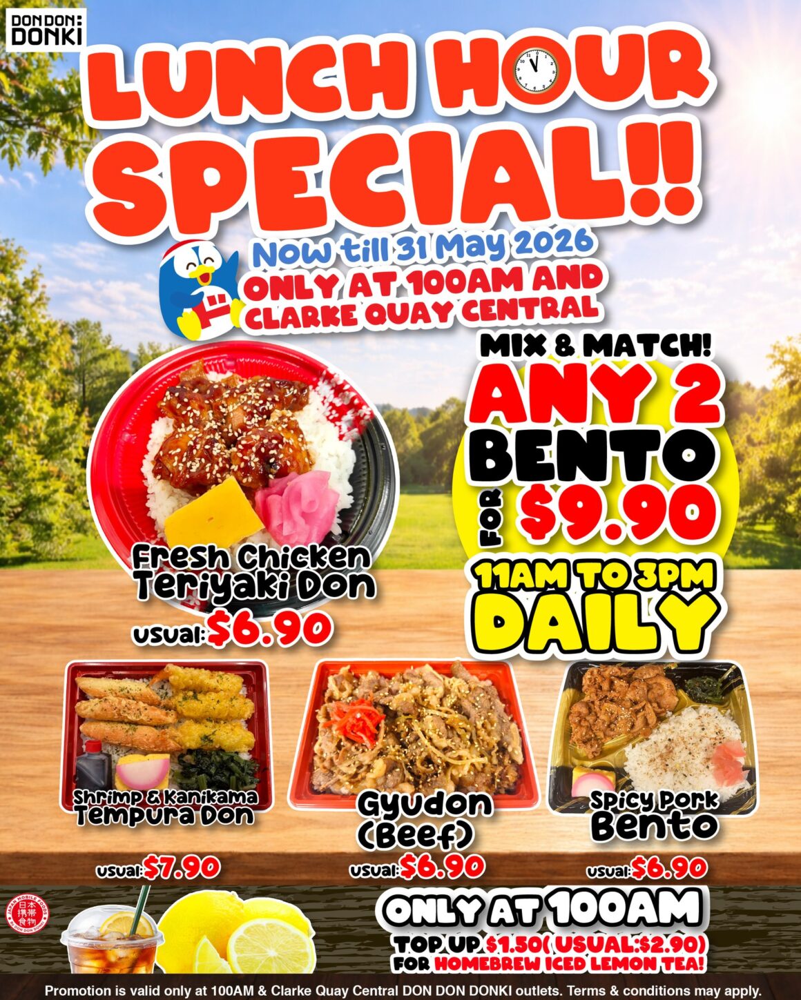 Don Don Donki 100AM and Clarke Quay Central Lunch Hour Special Offers ...
