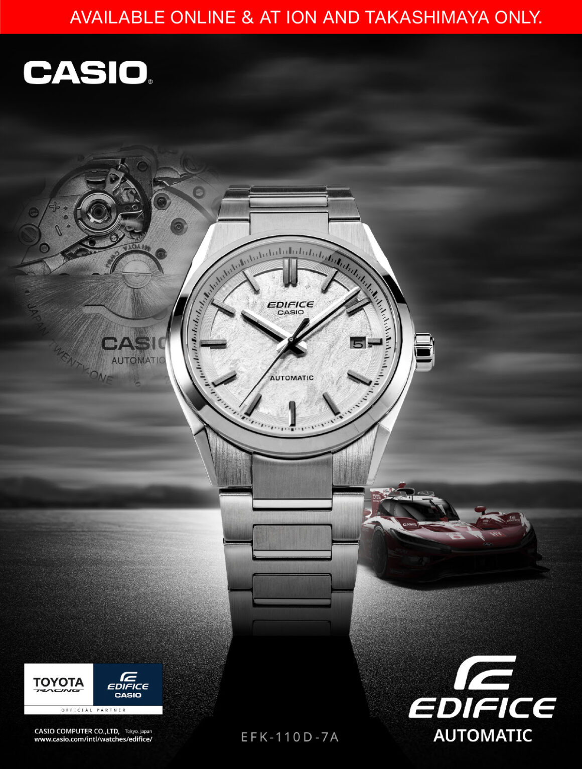 Casio S'pore Launches EDIFICE EFK-110 with Made-in-Japan Automatic ...