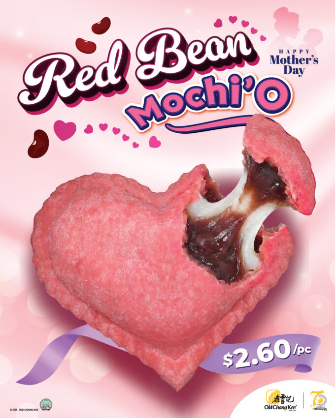 Old Chang Kee Launches Pink Heart-Shaped Red Bean Mochi’O at $2.60 for ...
