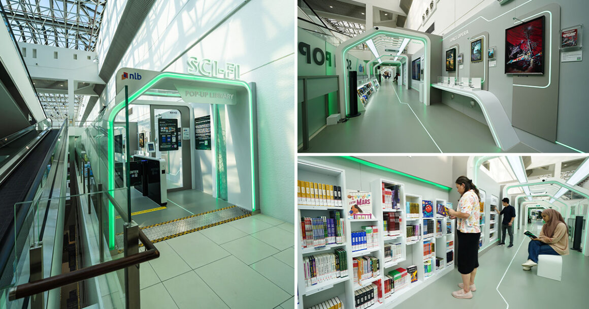 NLB Opens Futuristic Sci-Fi Pop-up Library at Parkway Parade With 4,000 ...