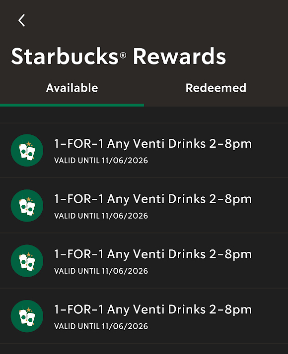 Starbucks Singapore Has Buy 1 Get 1 FREE Venti Drinks Including Matcha ...